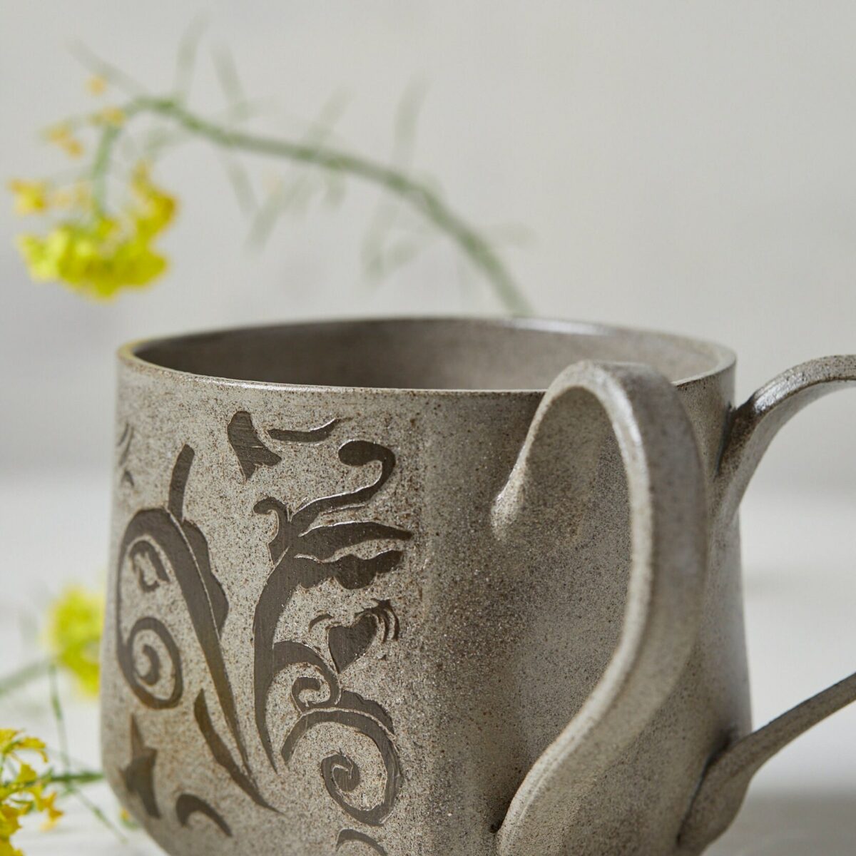 Natla, Judaica Jewish Gift, Ceramic Hand Washing Cup from Artizan Made ...